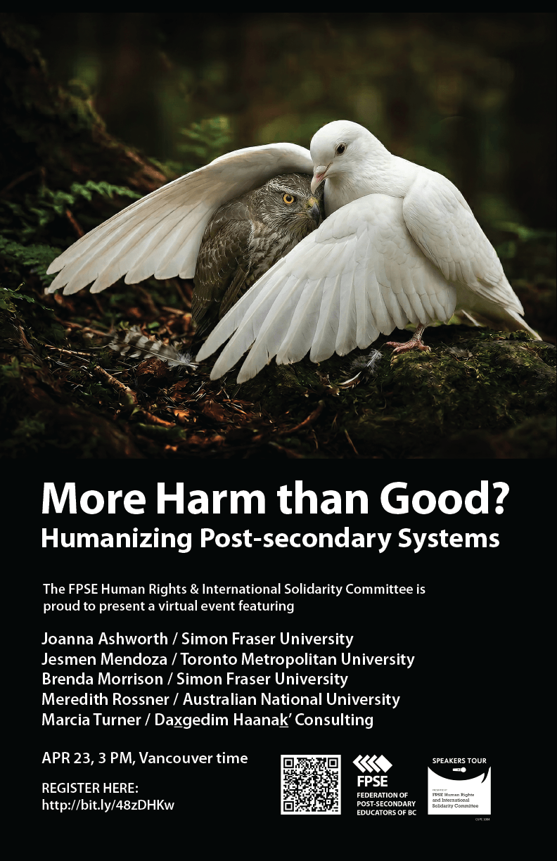 More Harm than Good? Humanizing Post-Secondary Systems - Federation of ...